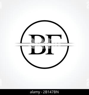 Initial BF Letter Logo With Creative Modern Business Typography Vector ...