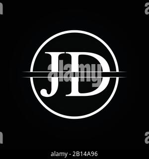 JD letter Type Logo Design vector Template. Abstract Letter JD logo ...
