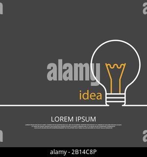 Light bulb symbol. Electricity, innovation, idea vector Stock Vector Image & Art - Alamy