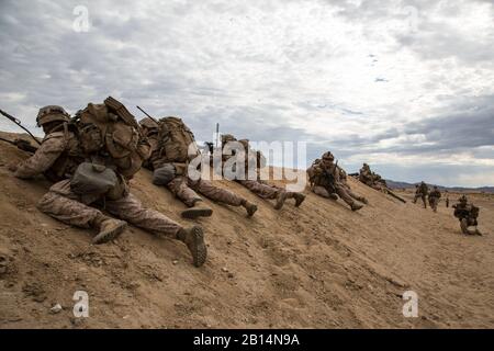 U.S. Marines with Bravo Company, 1st Combat Engineer Battalion (1st CEB ...