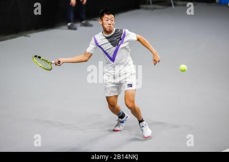 tseng chun-hsin during ATP Bergamo Challenger, Bergamo, Italy, 22 Feb ...