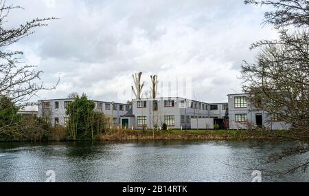 Bletchley Park, UK, showing buildings and huts completed in a first ...