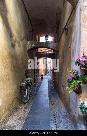 Finalborgo medieval village, Liguria region, Italy Stock Photo - Alamy