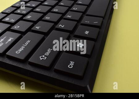 Close-up of shift key of a computer keyboard Stock Photo - Alamy