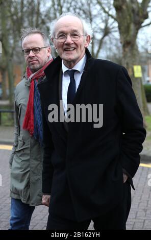 Julian Assange's father John Shipton blows out candles during a 48th ...