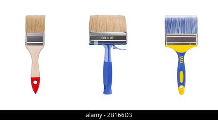 Vertical shot of paint brush set Stock Photo - Alamy