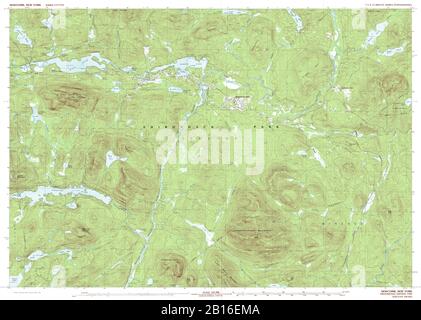Highly detailed view of the 1989 topographic map for Dutton Mountain ...