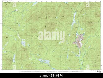 Highly detailed view of the 1979 topographic map for Saranac Lake, NY ...