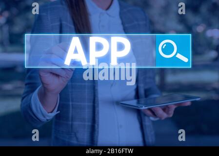 Conceptual hand writing showing App Development. Concept meaning ...