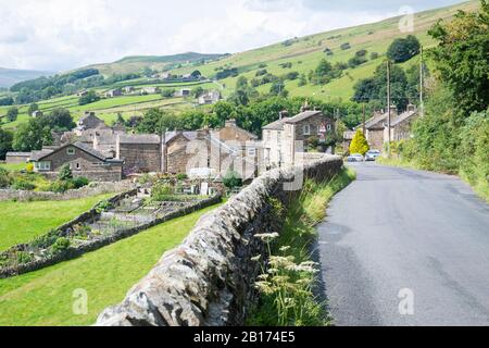 Gunnerside Village Swaledale Yorkshire Dales National Park England ...