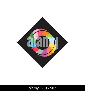 3d linked ring logo vector Stock Vector Image & Art - Alamy