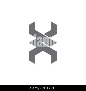 infinity clear line overlapping line logo vector Stock Vector Image ...