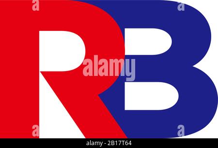 letter rb symbol linked simple geometric design logo vector Stock Vector Image & Art - Alamy