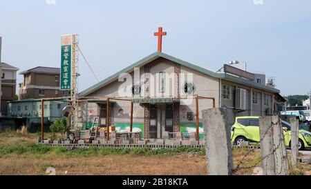 Church in Taichung, Taiwan Stock Photo - Alamy
