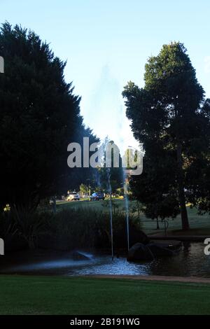 Fountain at Lake Annand, Toowoomba Stock Photo - Alamy