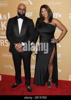 (L-R) Ty Walker and Keisha Walker arrives at the American Black Film ...