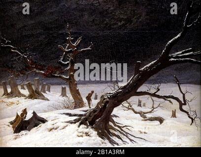 Caspar David Friedrich - Winterlandschaft I Stock Photo - Alamy