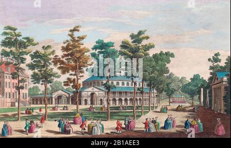 A view of the Rotunda, House, & Gardens, &c. at Ranelagh. From an ...