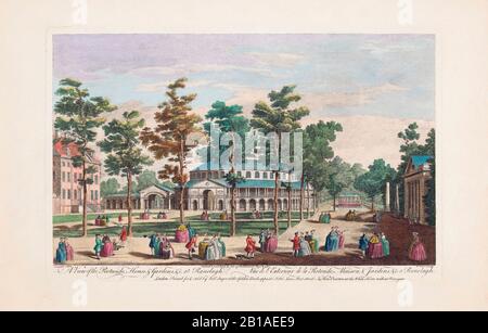 A view of the Rotunda, House, & Gardens, &c. at Ranelagh. From an ...