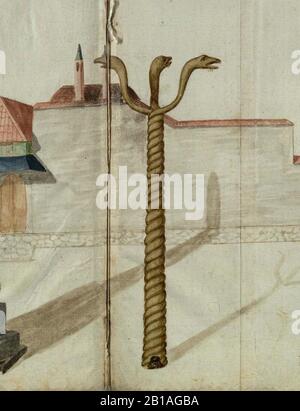 Freshfield Album fol 20 - Serpent Column 2 Stock Photo - Alamy