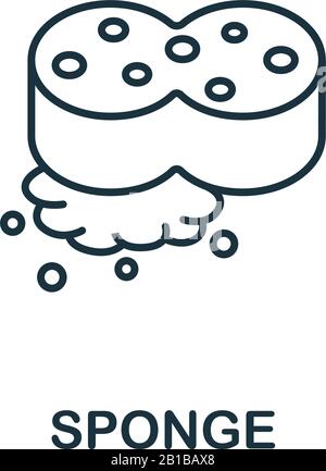 Sponge icon. Simple element from digital disruption collection. Line ...
