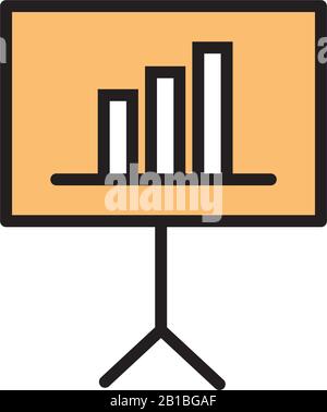 Workflow board fill style icon design, Infographic data information business analytics and ...
