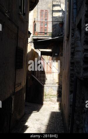 poggio catino, little town in rieti district, lazio, italy, europe ...