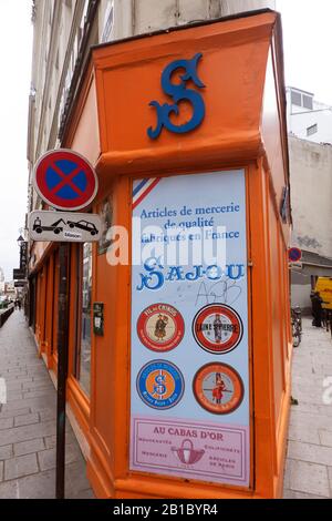Maison Sajou sewing store Paris France Stock Photo - Alamy