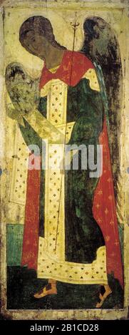 *Gabriel from Vladimirskiy chin*, a 15th-century Russian artwork housed ...