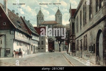 Gandersheim. Village and abbey church c. 1900-1905 Stock Photo - Alamy