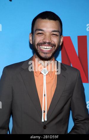 Justice Smith at Netflix's "All The Bright Places" Los Angeles Special ...