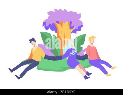 Vector illustration of Protest against deforestation, massive fires ...