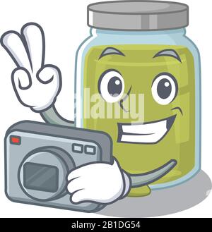 Cool pumpkin seed butter mascot character with Smirking face Stock ...