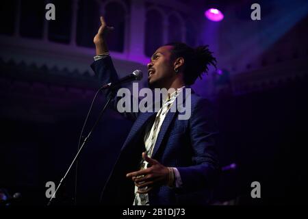 AMSTERDAM – Singer Jeangu Macrooy on the red carpet at the world ...