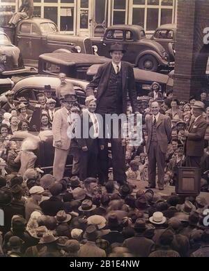 Robert Wadlow, "The Giant of Illinois." Having reached a height of 8 ft ...
