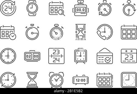 Timekeeper icon outline vector. Hour timer. Call timer Stock Vector ...