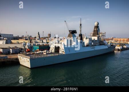 HMS Defender (D36), a Daring-class (Type 45) destroyer operated by the ...