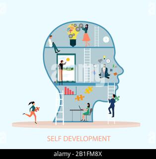 Self management abstract concept vector illustration. Personal ...