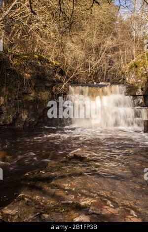 The Summerhill Force waterfalls at Bowlees in Teesdale,England,UK Stock ...