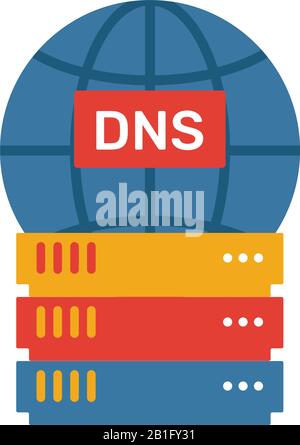 DNS icon for web and apps Stock Vector Image & Art - Alamy