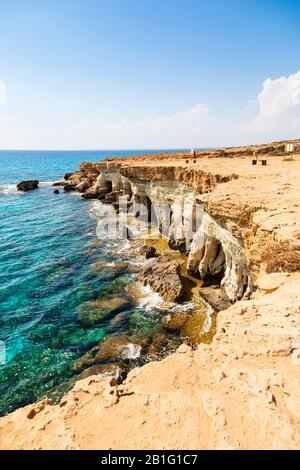 Cyprus - Cavo Greko, sea caves area Stock Photo - Alamy