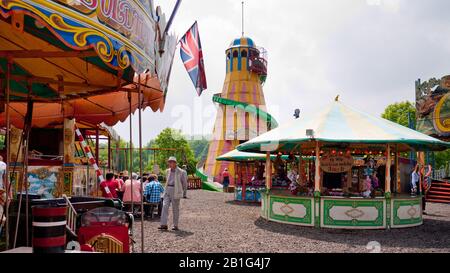 Fairground at The Black Country Living Museum, an open-air museum of ...