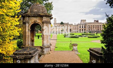 The ruins of the Stately Home of Whitley Court near the River Severn ...