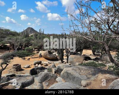 Casibari Rock Formations, Aruba, Caribbean Stock Photo - Alamy