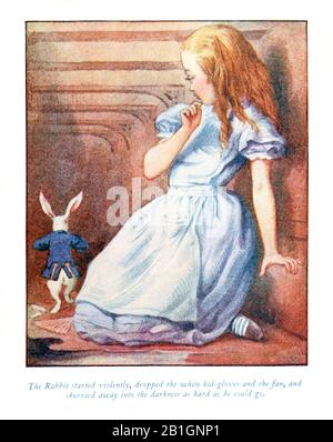 Alice and the White Rabbit, from Alice 's Adventures in Wonderland by ...