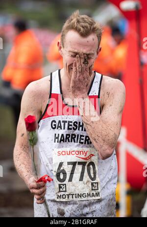 NOTTINGHAM - ENGLAND - 22 FEB, Calum Johnson winner of the senior men’s ...
