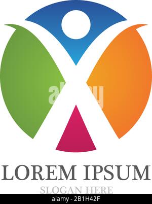 Human character logo sign illustration vector design Stock Vector Image ...