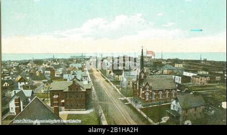 Aerial view of Lorain, Ohio Stock Photo - Alamy