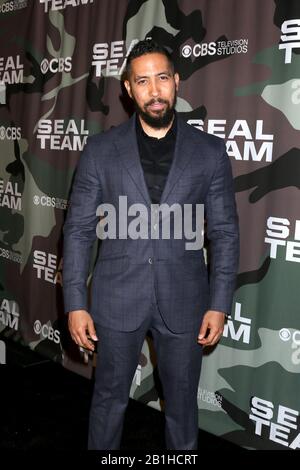 LOS ANGELES - FEB 25: Neil Brown Jr and son at the "Seal Team ...