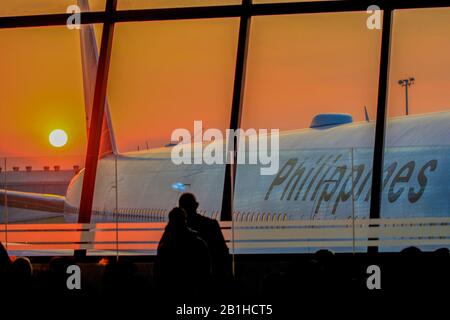 Philippine Airlines (PAL) at NAIA International Airport Terminal 2 view ...